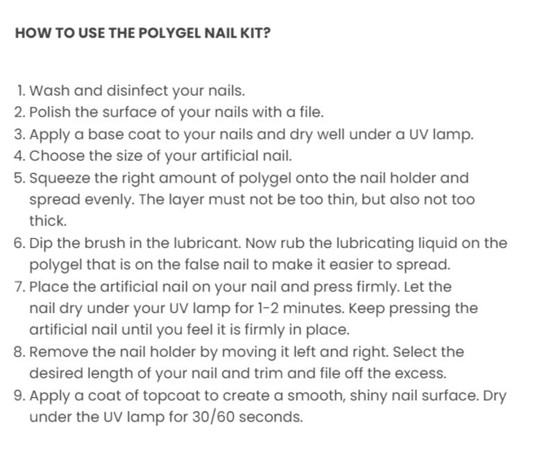 Extension Gel Nail Kit + Mini Nail Lamp UV Extension Gels – Paktec.nz