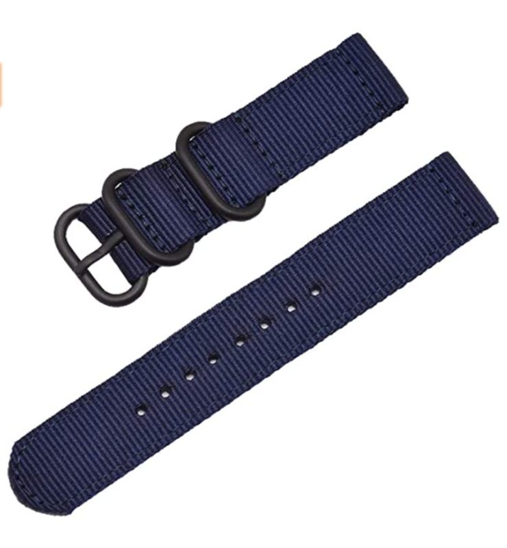 Watch Strap Band Nylon Universal Sizes 22mm – Paktec.nz