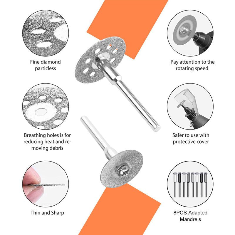 Diamond Cutting Disc Wheel for Dremel Rotary Tool – Paktec.nz