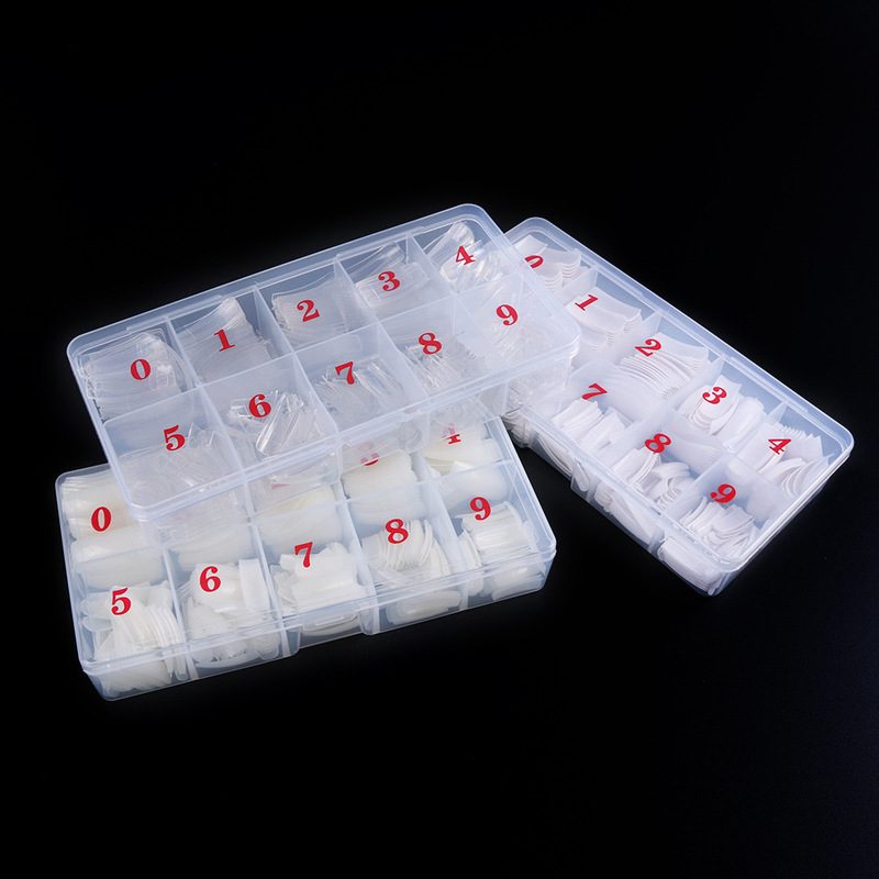 500pcs White Nail Tips French Style – Paktec.nz