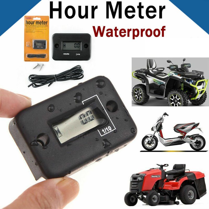Digital Motor Hour Meter Gauge Waterproof – Paktec.nz