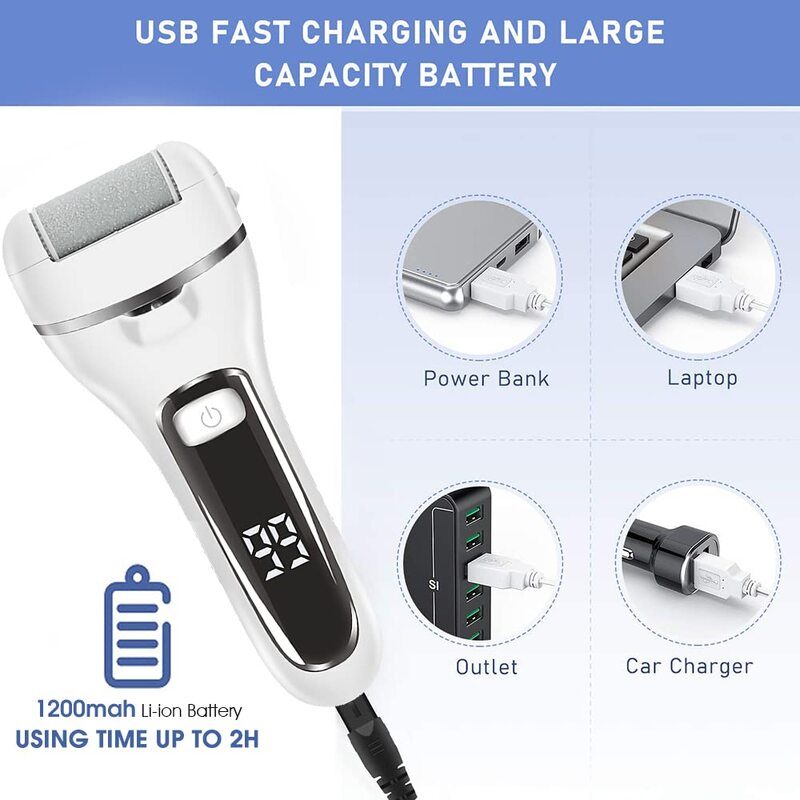 Electric Foot File Grinder Pedicure Tool Kit – Paktec.nz