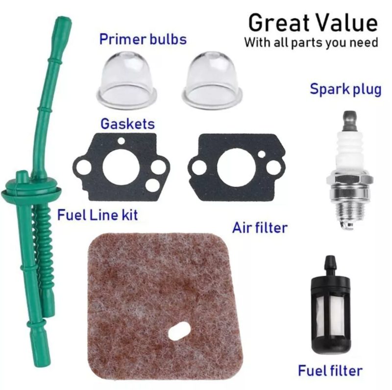 Carburetor Carb Air Fuel Filter For STIHL FS38 FS45 FS46 FS55 KM55 ...