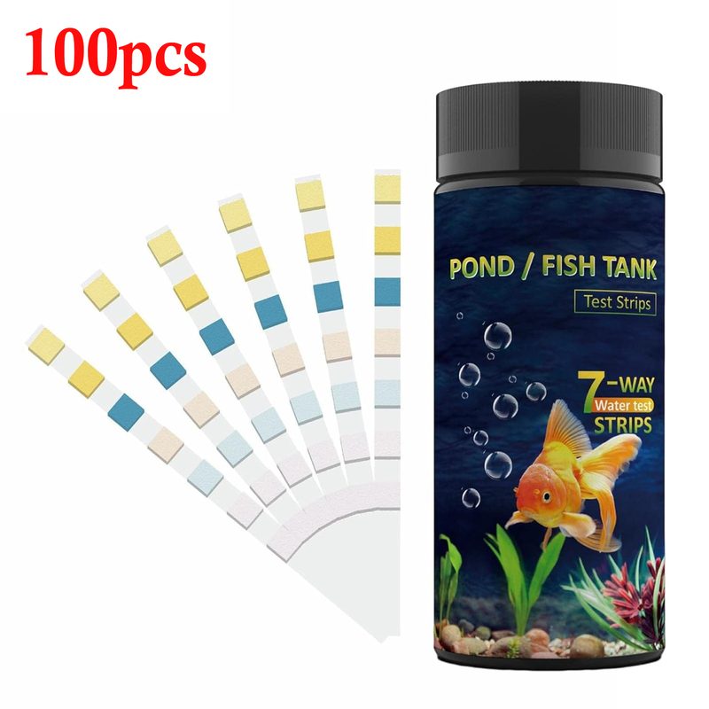 7 in 1 Aquarium Testing Pond Fish Tank Swimming Pool Test Strips ...