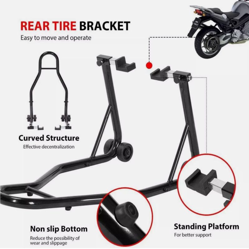 Universal Motorcycle Stand Front Rear – Paktec.nz