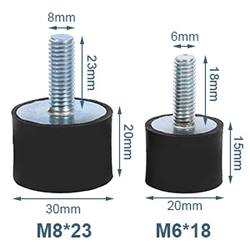 M6 M8 Rubber Mounts Shock Absorber Anti Vibration Silentblock Bobbins ...
