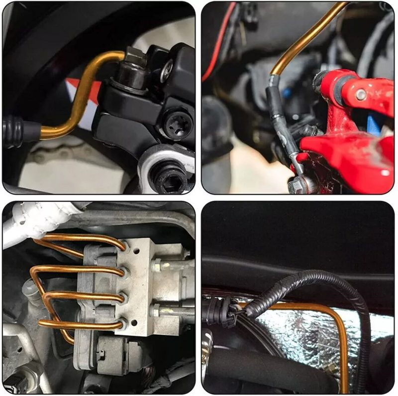 Brake Line Tubing Kit 1/4" Coil Roll with Fittings – Paktec.nz