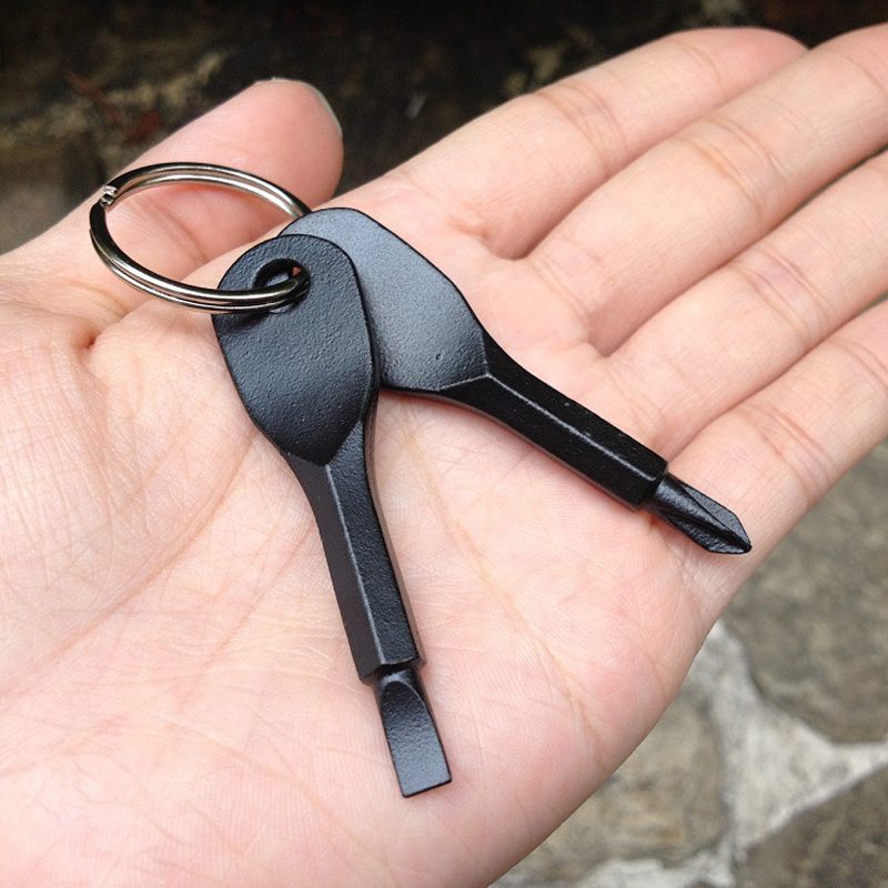 Multifunction Key Chain Screwdriver Mini Phillips & Slotted Travel Kit ...