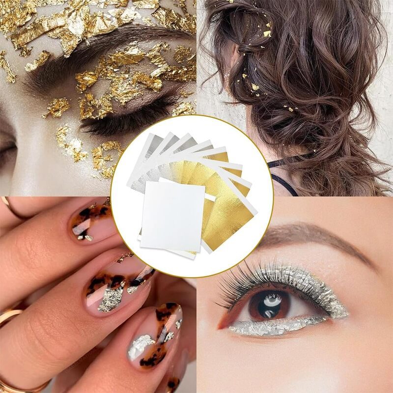 Gold Foil Paper Leaf for Arts Crafts 100 Sheets – Paktec.nz