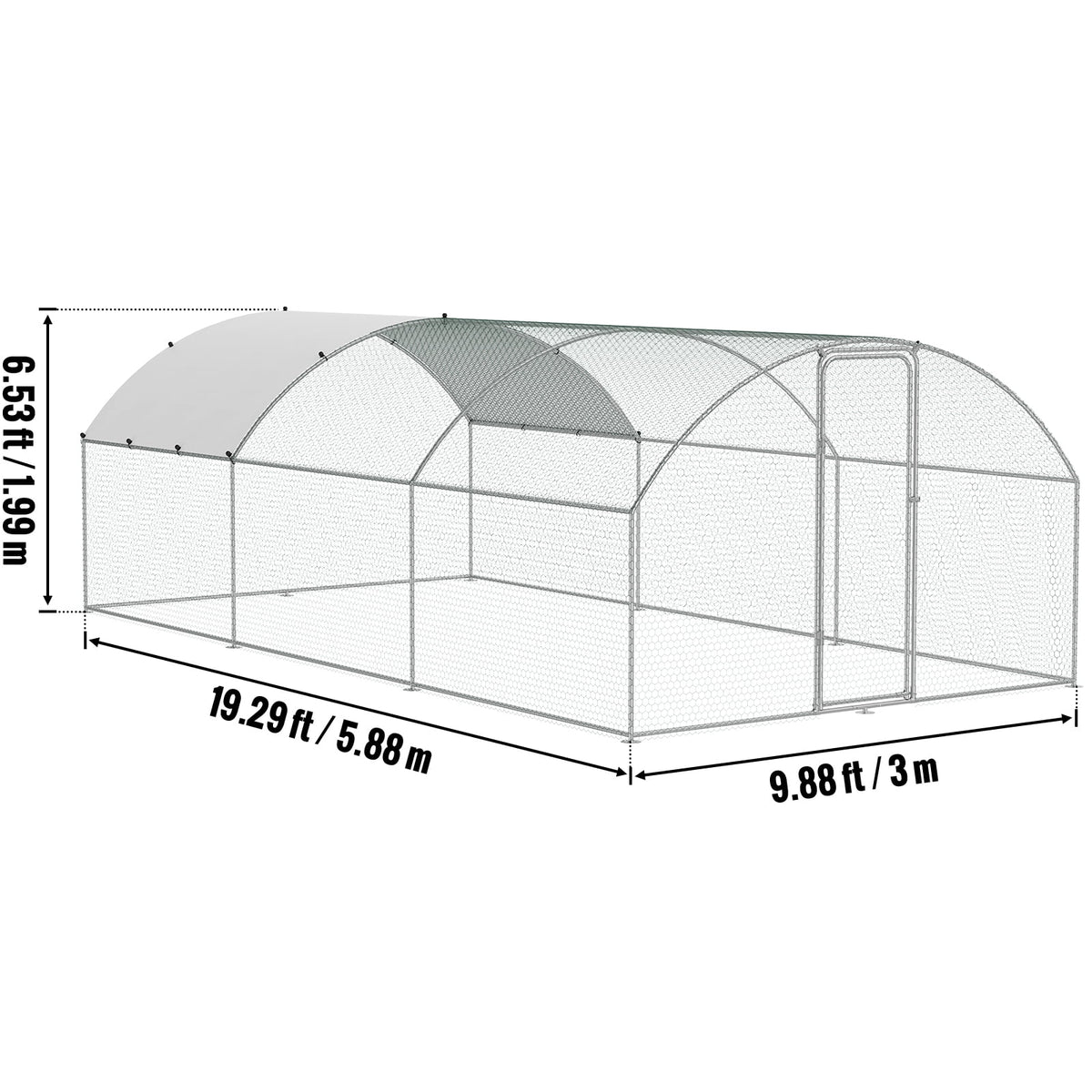 Round Roof chicken coop 3x6m – Paktec.nz