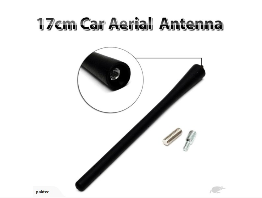 Universal Short Car Aerial Antenna (17cm) – Paktec.nz
